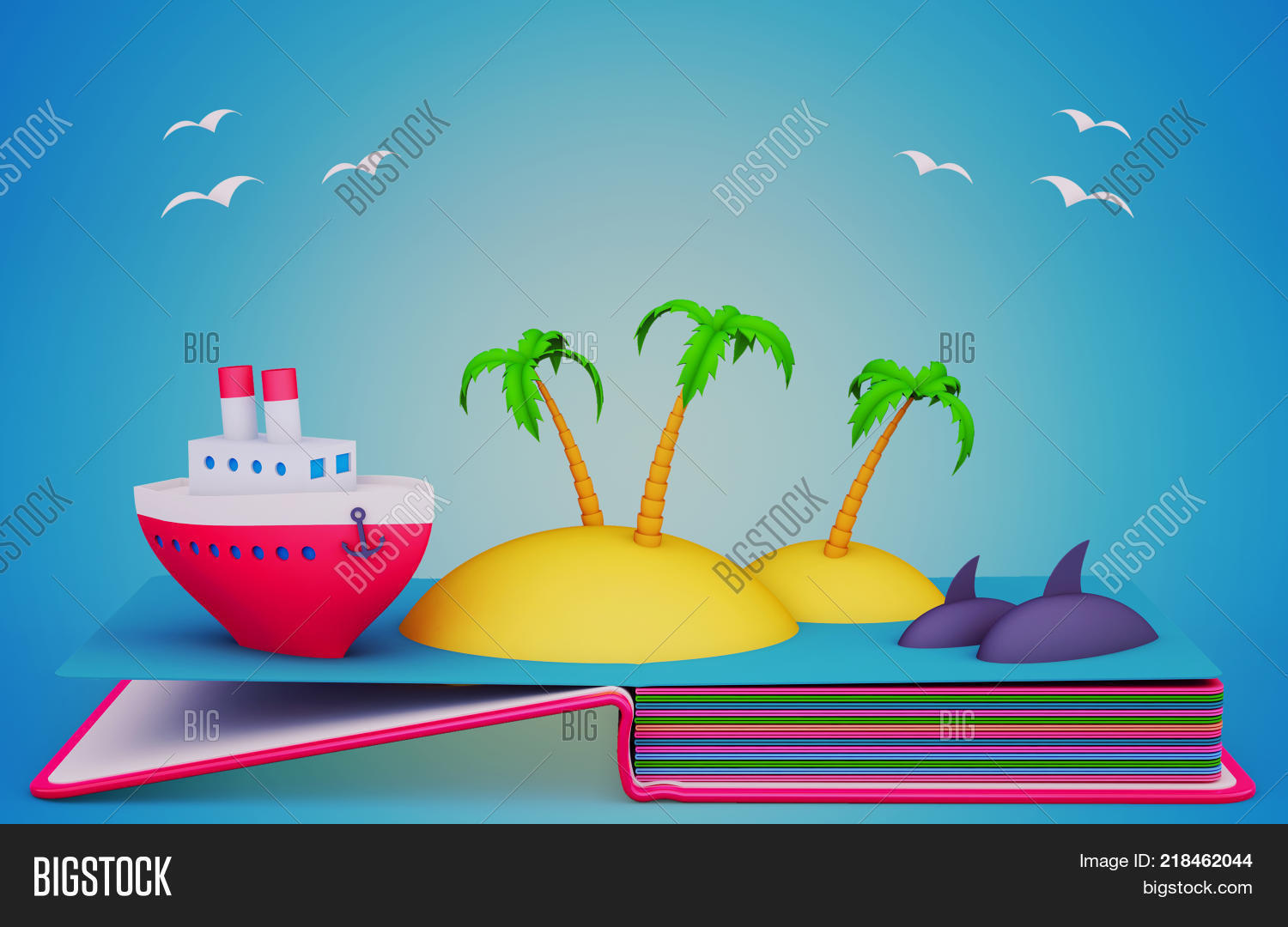 Pop Book Paper Models Image & Photo (Free Trial) | Bigstock