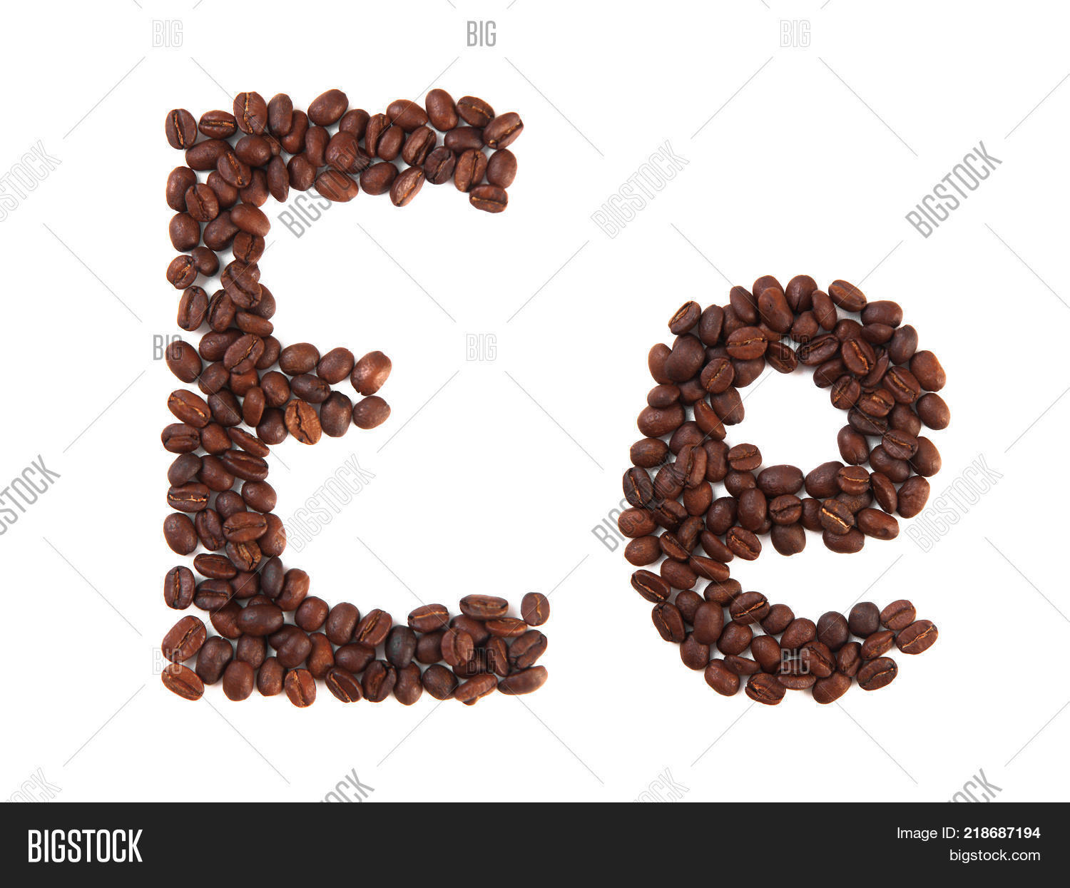 Letter E Made Coffee Image & Photo (Free Trial) | Bigstock