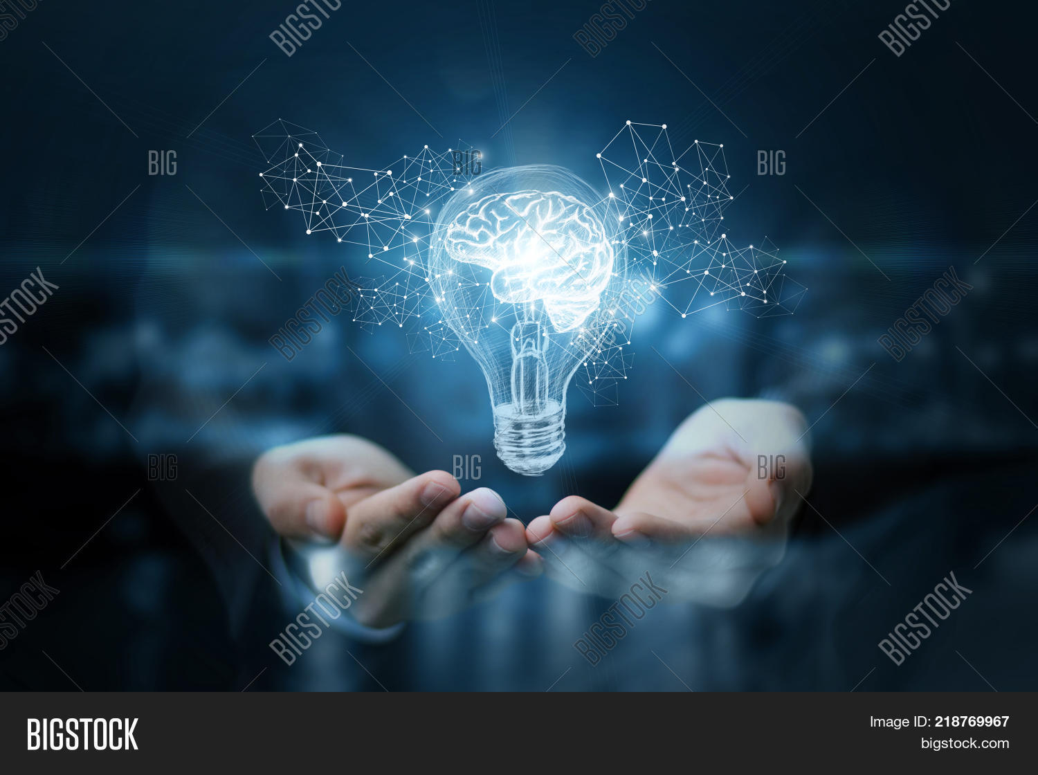 Light Bulb Brain Image & Photo (Free Trial) | Bigstock