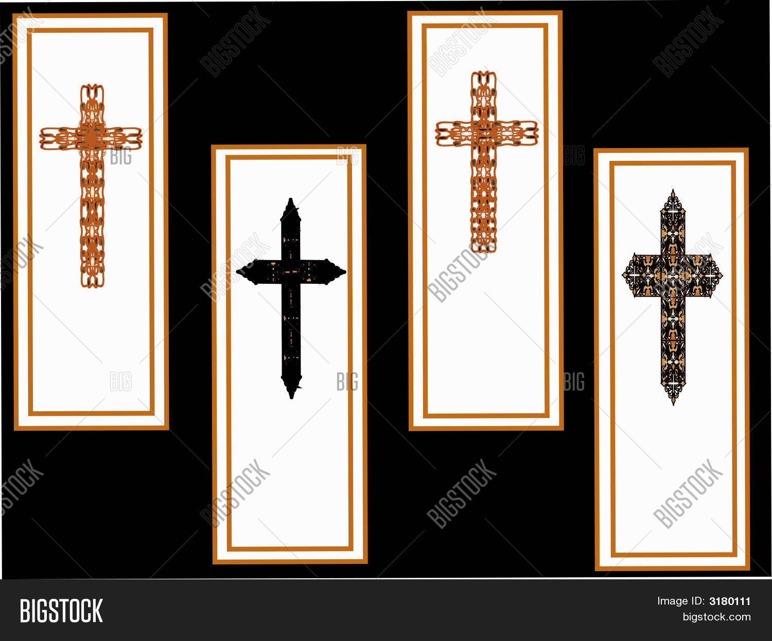 Vector Cross Bookmark Vector & Photo (Free Trial) | Bigstock
