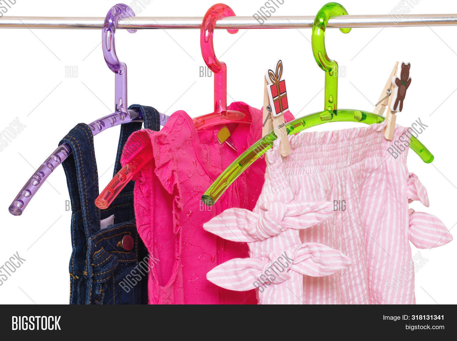 Girls Clothes On Rack Image & Photo (Free Trial) | Bigstock