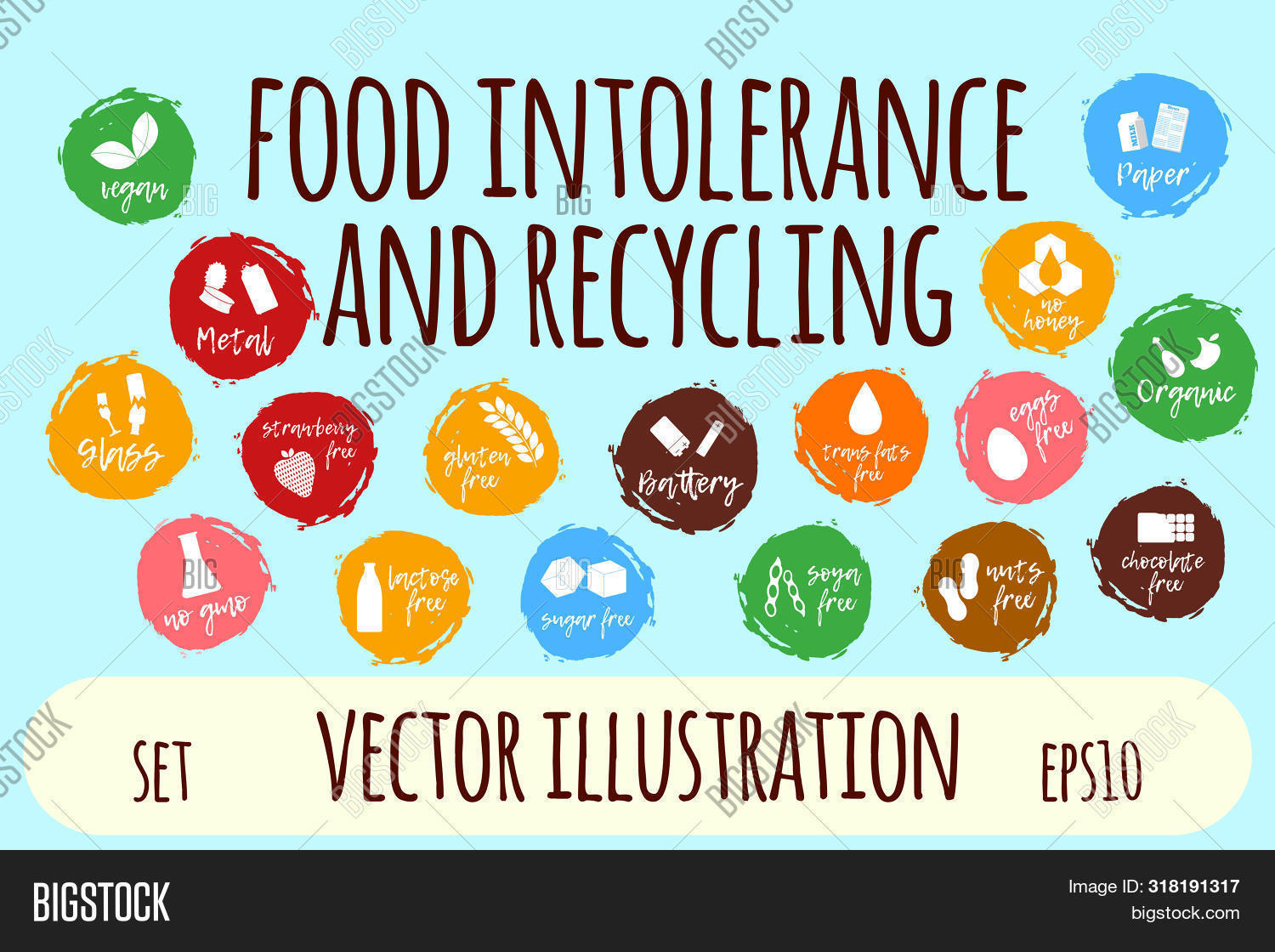 Food Intolerance Vector & Photo (Free Trial) | Bigstock
