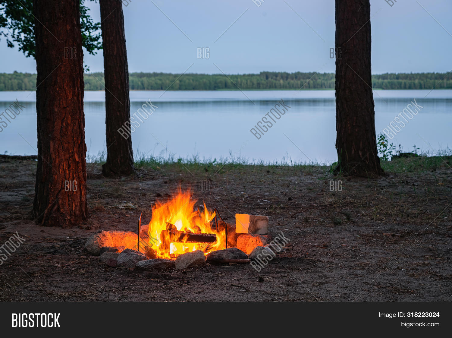 View Burning Camp Fire Image & Photo (Free Trial) | Bigstock