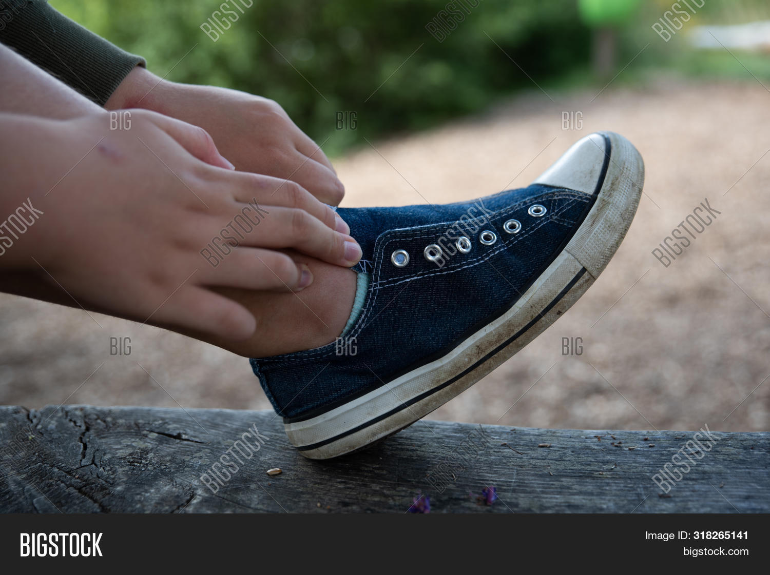 Childs Hand Grabs Foot Image & Photo (Free Trial) | Bigstock