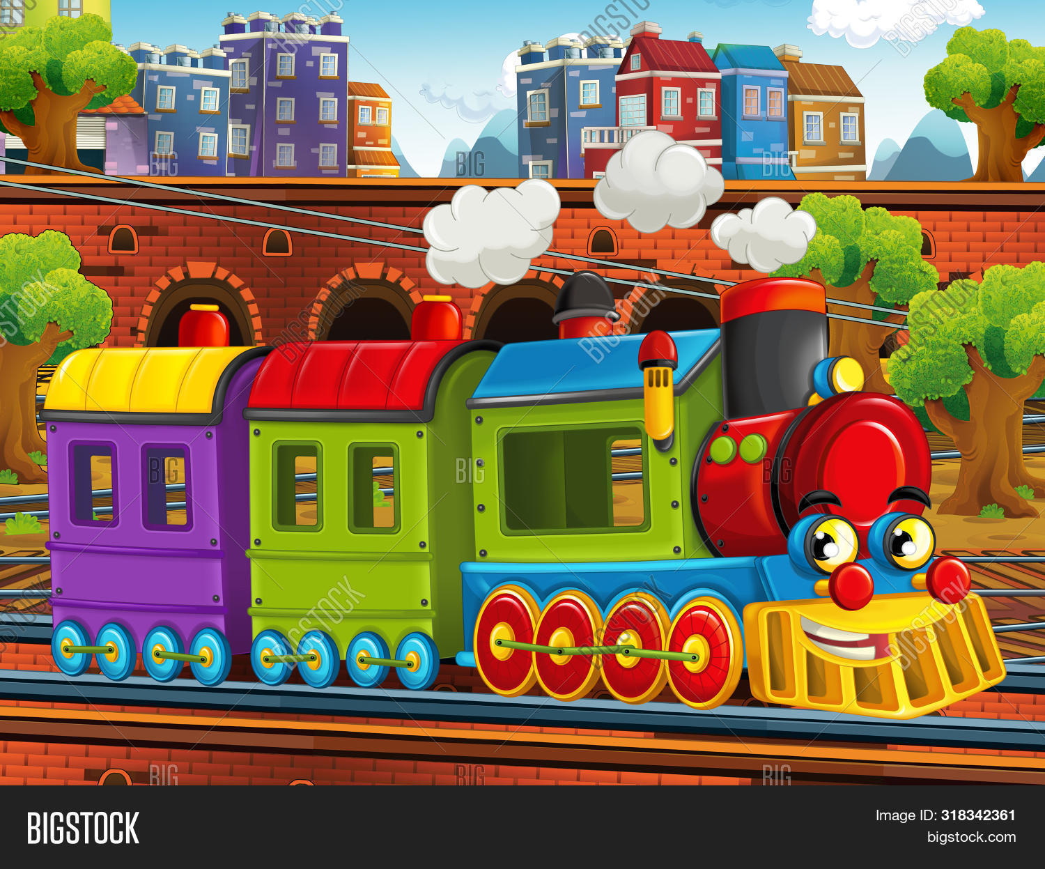 Cartoon Steam Old Image & Photo (Free Trial) | Bigstock