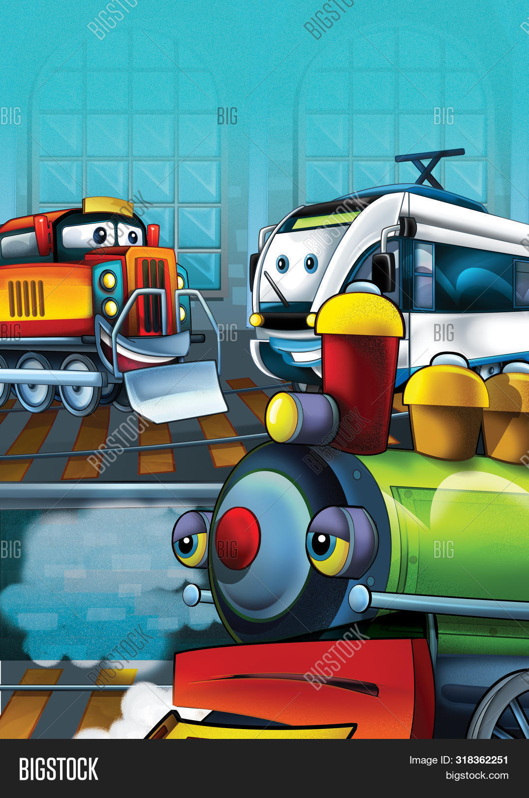 Cartoon Steam Old Image & Photo (Free Trial) | Bigstock