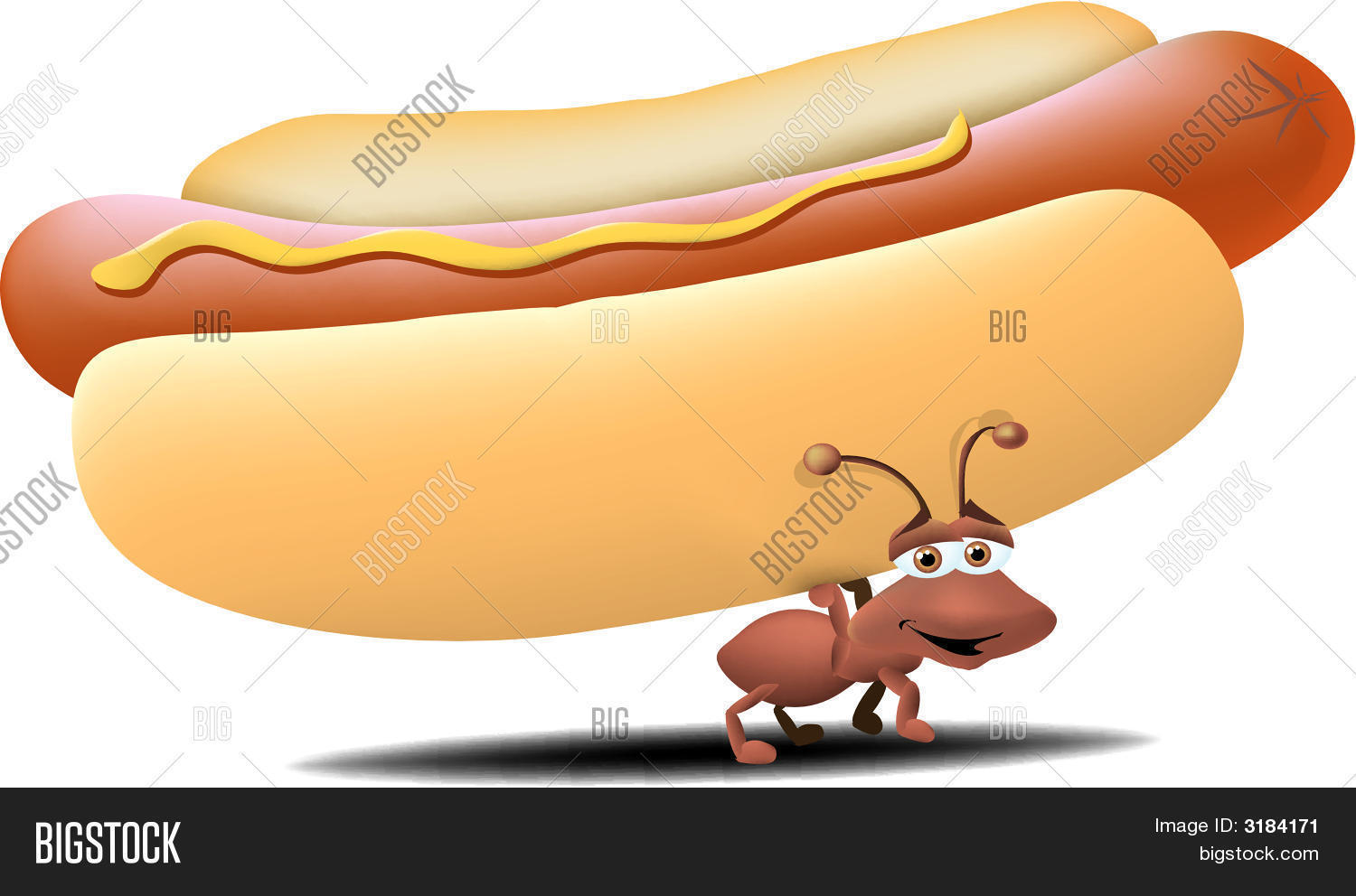 Ant & Hotdog Vector & Photo (Free Trial) | Bigstock