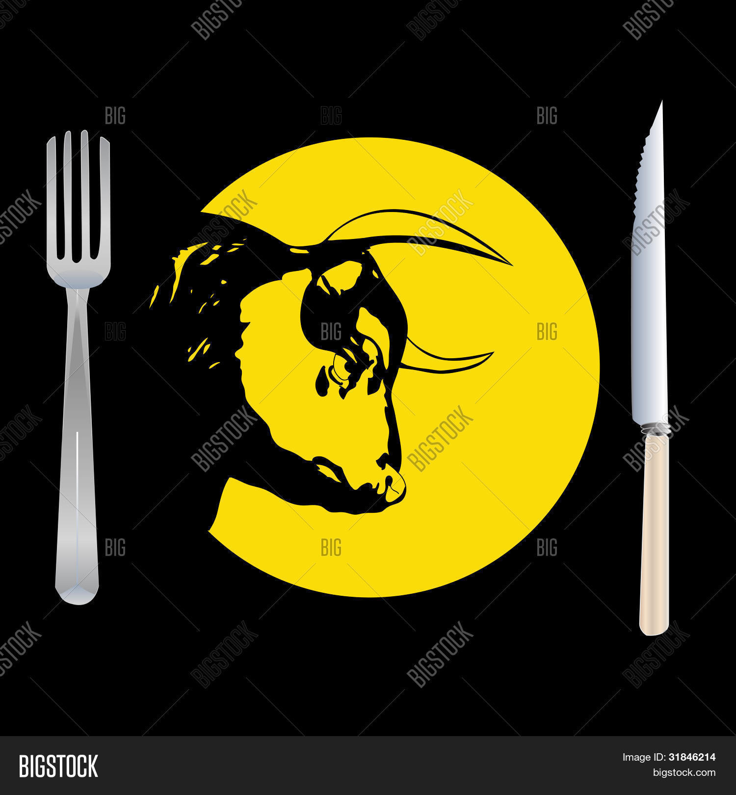 Steak Menu Background Vector & Photo (Free Trial) | Bigstock