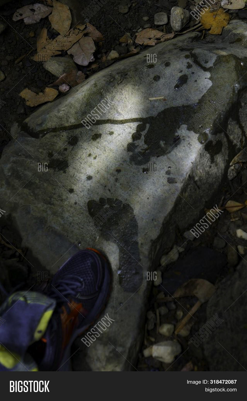 Foot Steps On Rock Image & Photo (Free Trial) | Bigstock