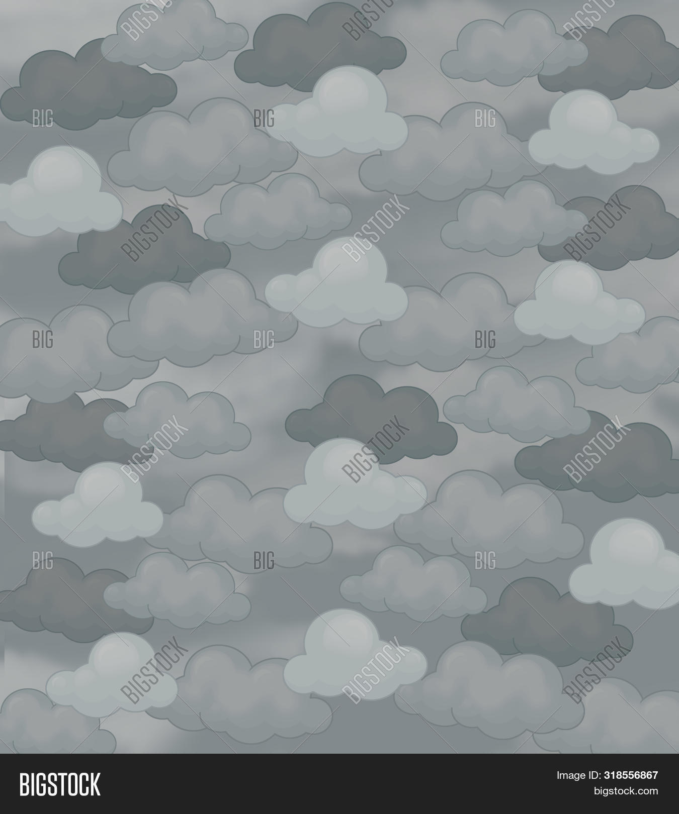 Cartoon Scene Clouds Image & Photo (Free Trial) | Bigstock