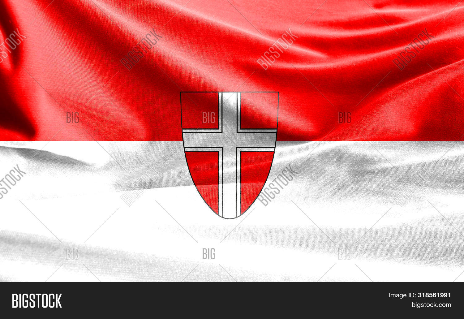 Realistic Flag Vienna Image & Photo (Free Trial) | Bigstock