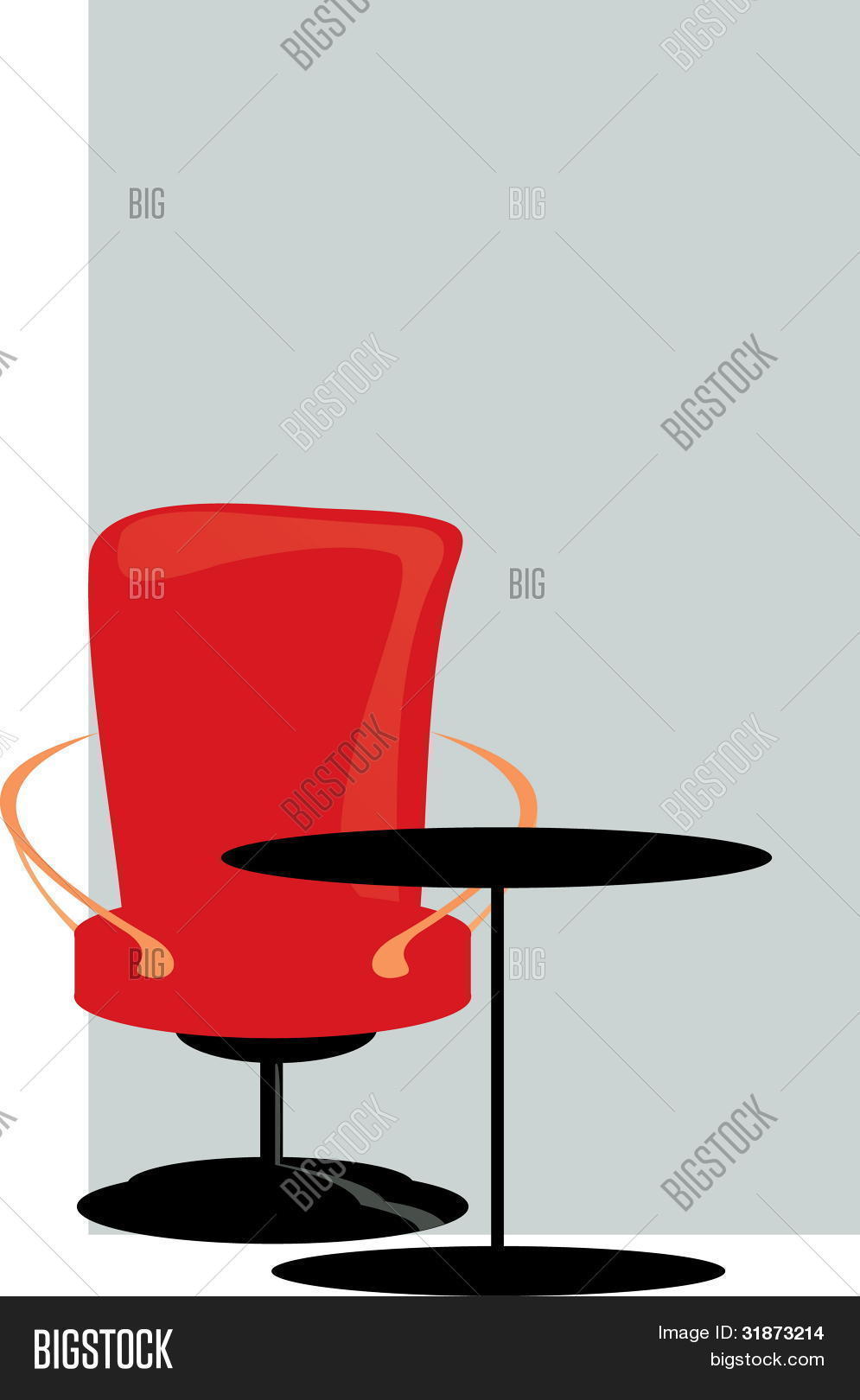 Vector Image Red Chair Image & Photo (Free Trial) | Bigstock