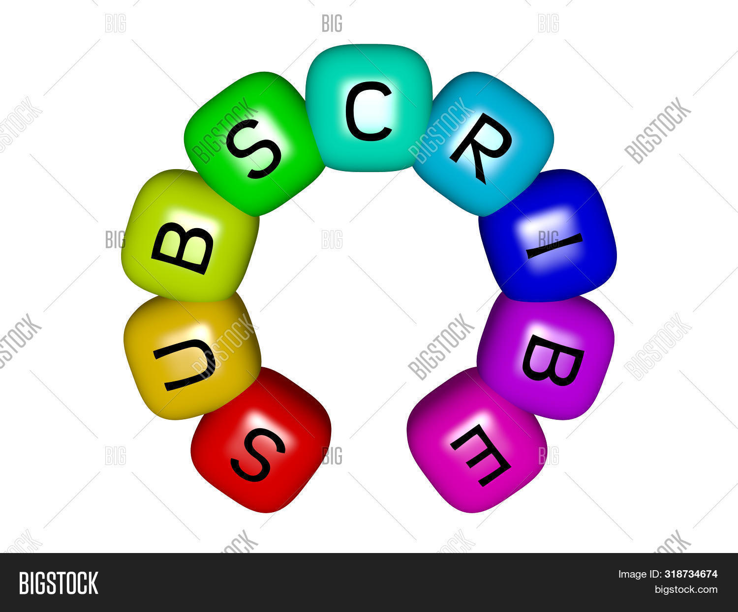 Circled Subscribe Image & Photo (Free Trial) | Bigstock