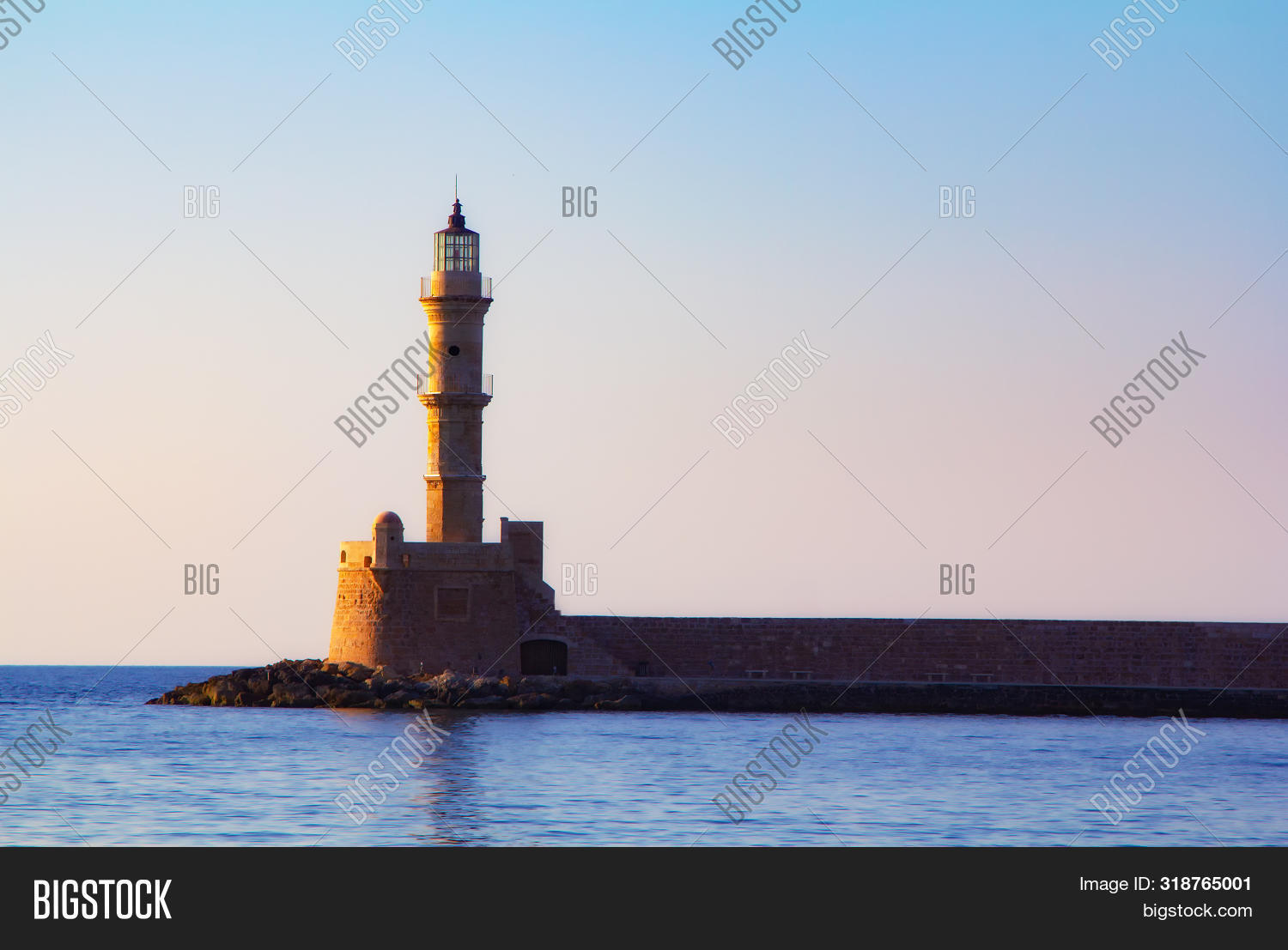 Lighthouse Chania Image & Photo (Free Trial) | Bigstock