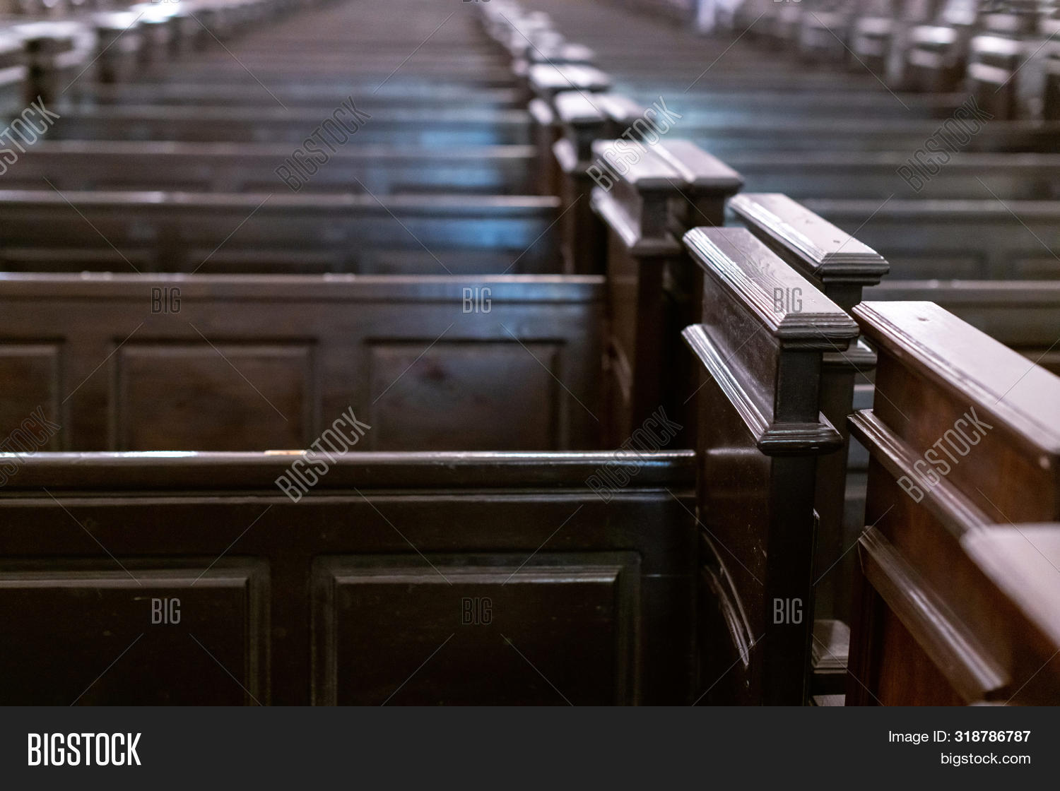 Cathedral Pews. Rows Image & Photo (Free Trial) | Bigstock