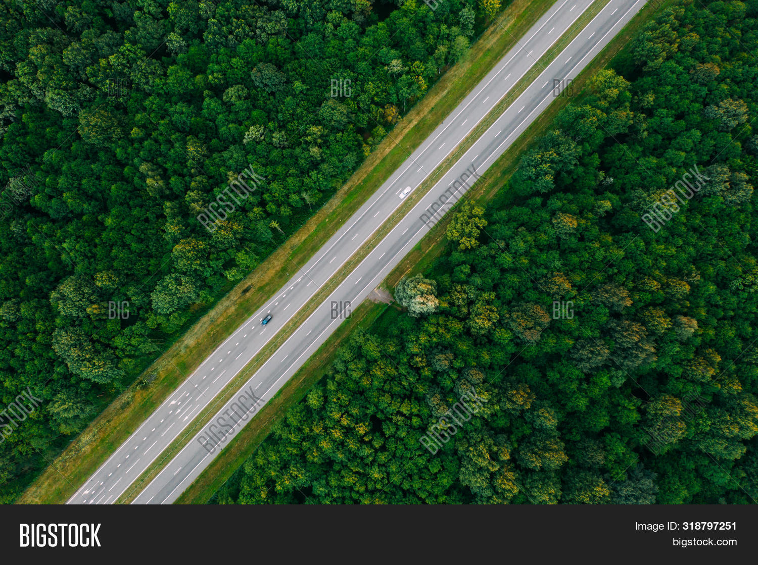 Aerial View Highway Image & Photo (Free Trial) | Bigstock