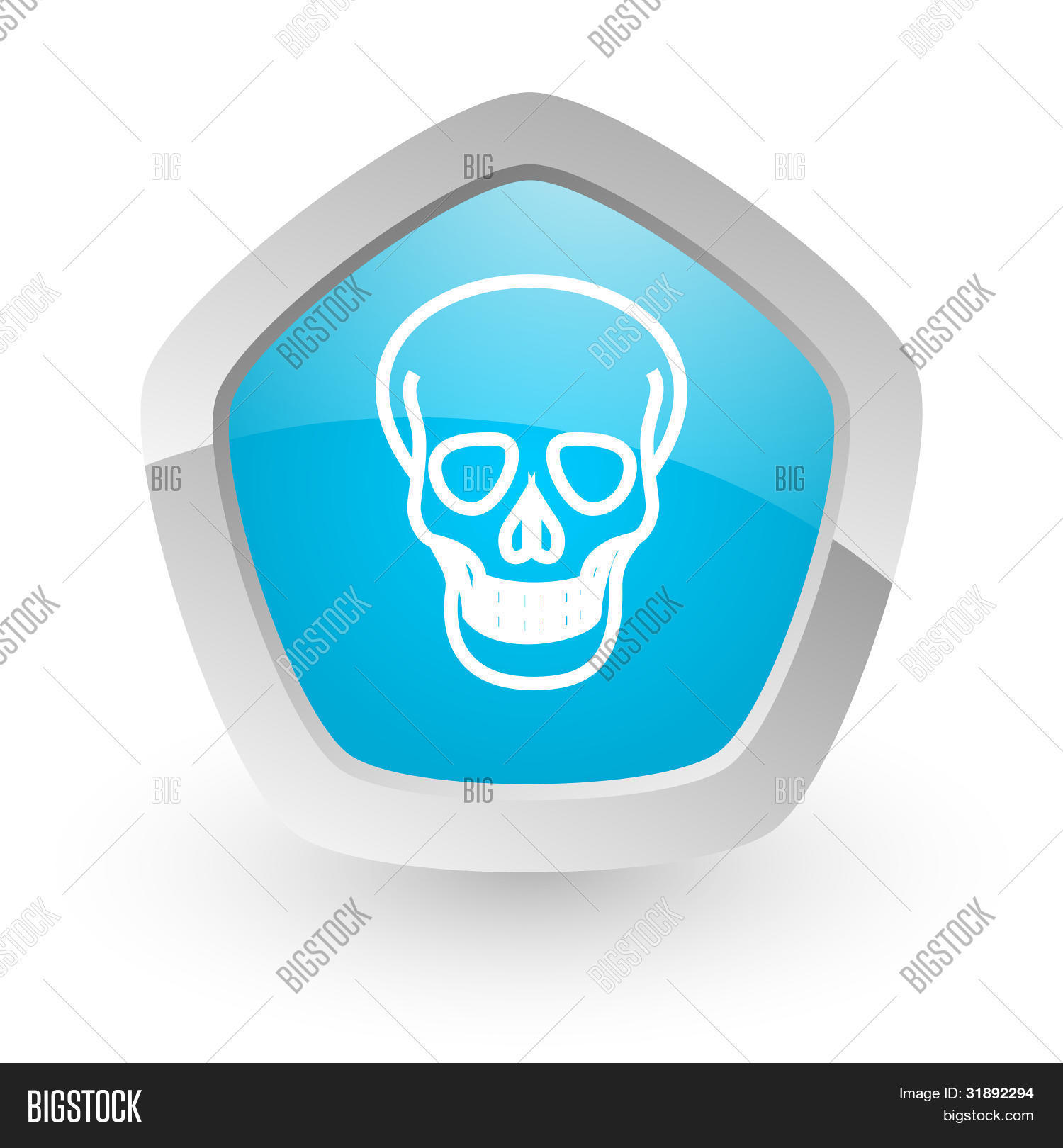 3d Blue Icon On White Image & Photo (Free Trial) | Bigstock