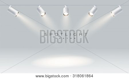 Five Spotlights Vector & Photo (Free Trial) | Bigstock