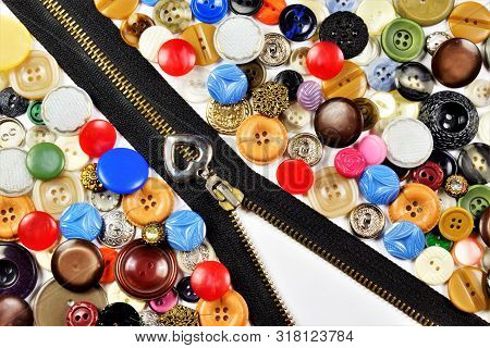Buttons Zipper, Image & Photo (Free Trial) | Bigstock