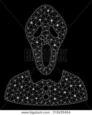Glowing Mesh Horror Vector & Photo (Free Trial) | Bigstock