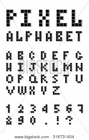 Pixel Uppercase Vector & Photo (Free Trial) | Bigstock