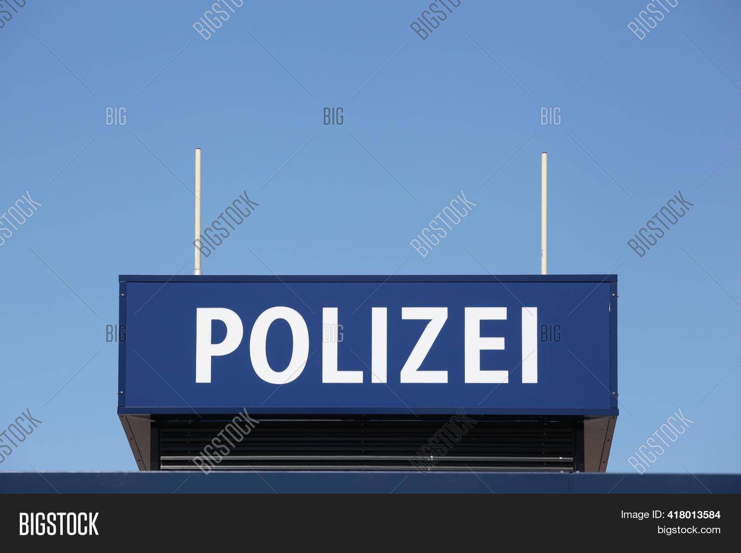 German Police Sign On Image & Photo (Free Trial) | Bigstock
