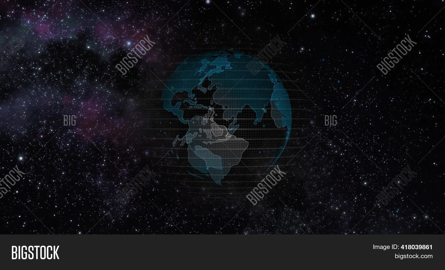 Big Data 3d Earth. Image & Photo (Free Trial) | Bigstock
