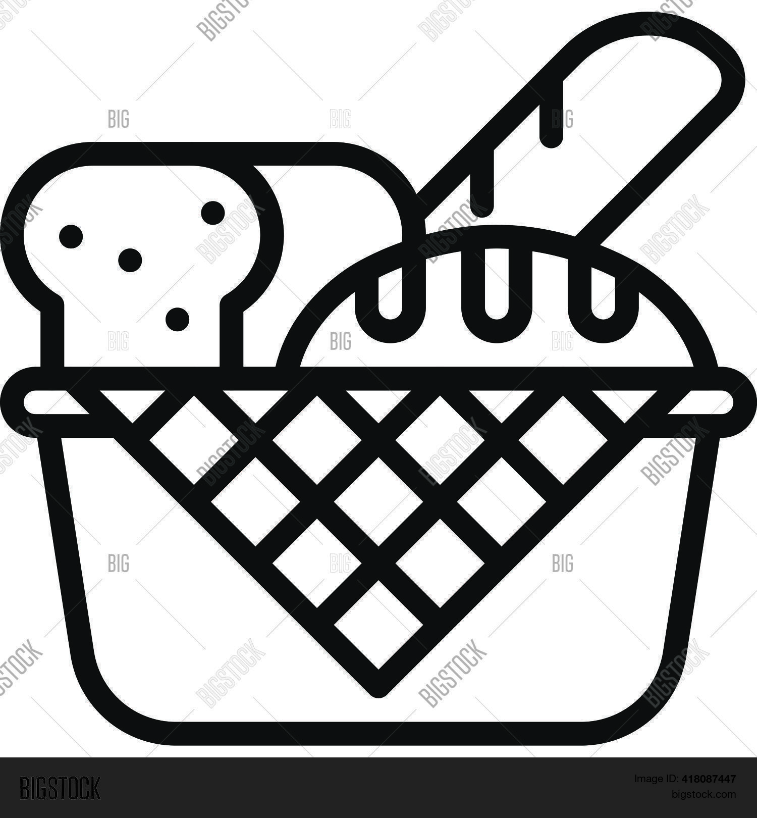Bread Basket Icon, Vector & Photo (Free Trial) | Bigstock