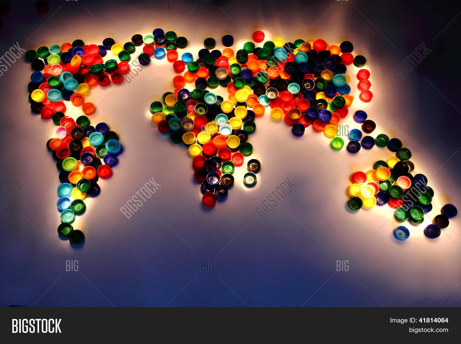 World Map Plastic Caps Image & Photo (Free Trial) | Bigstock