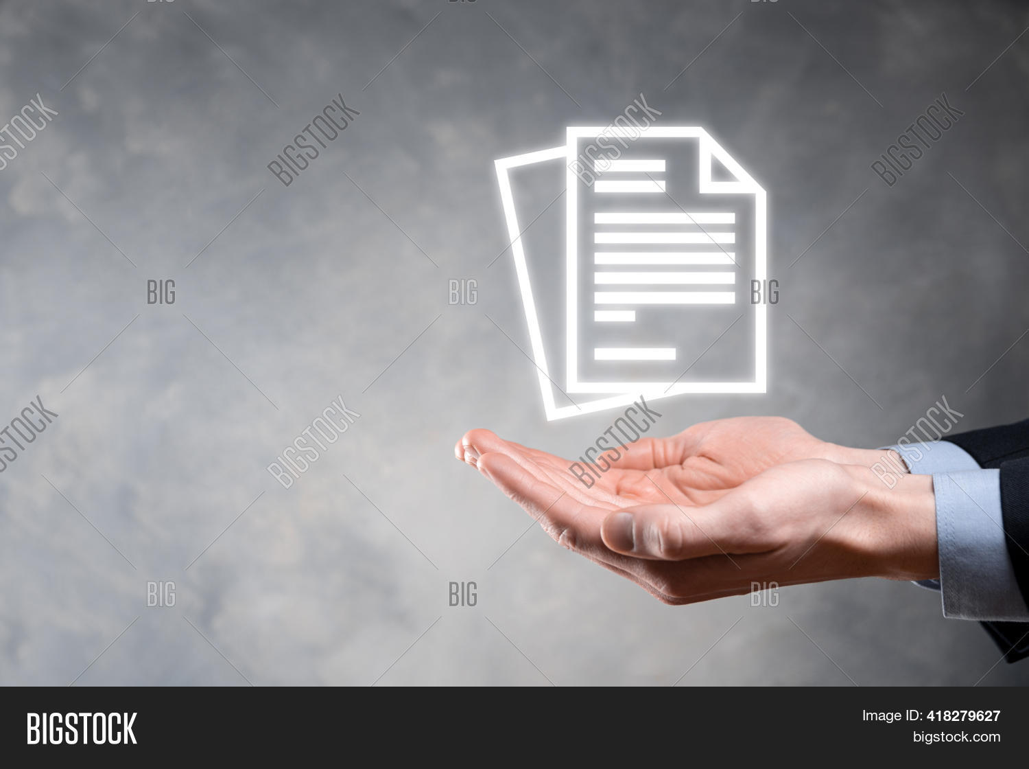 Hand Holding Document Image & Photo (Free Trial) | Bigstock