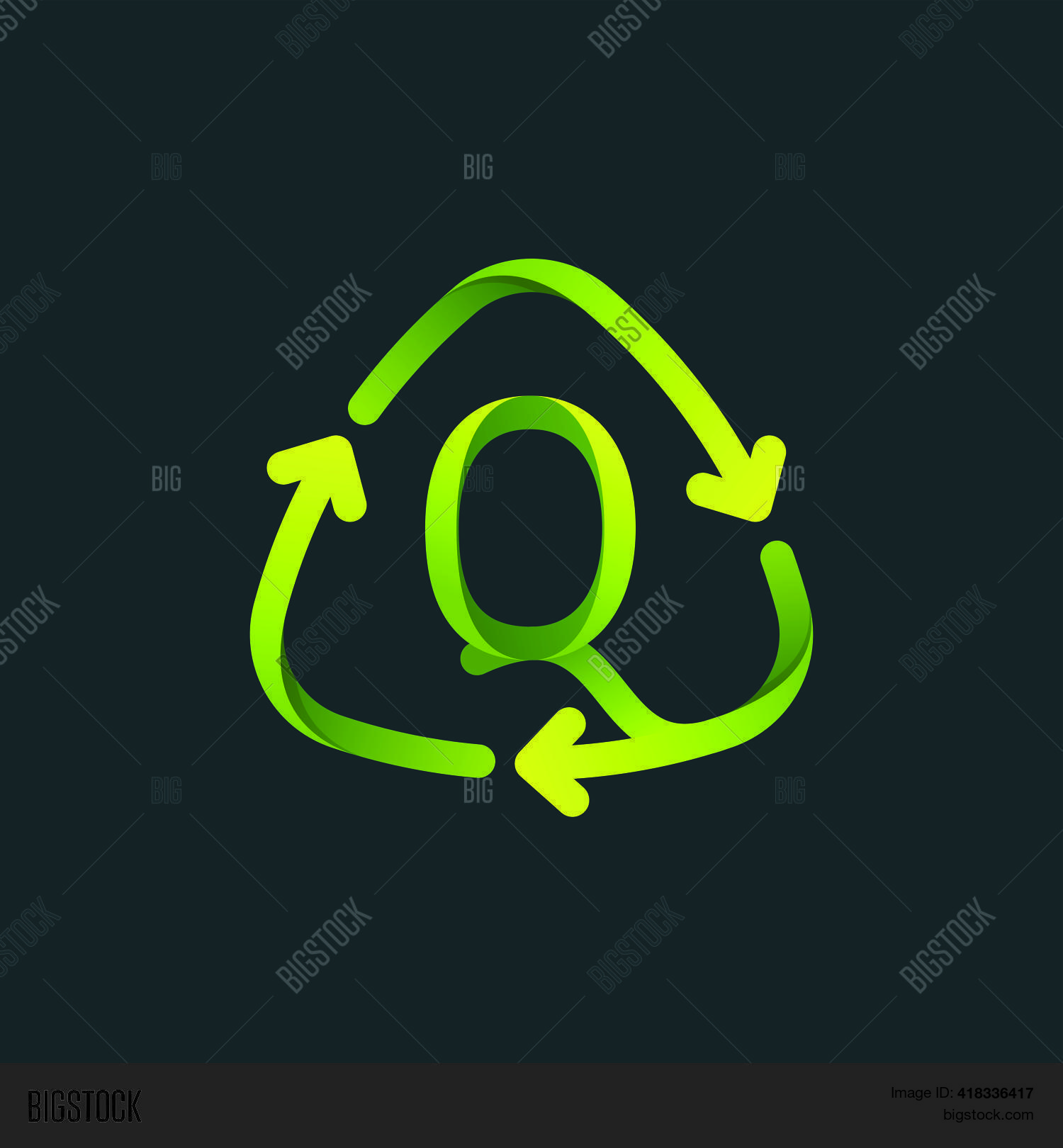 Recycling Symbol Q Vector & Photo (Free Trial) | Bigstock