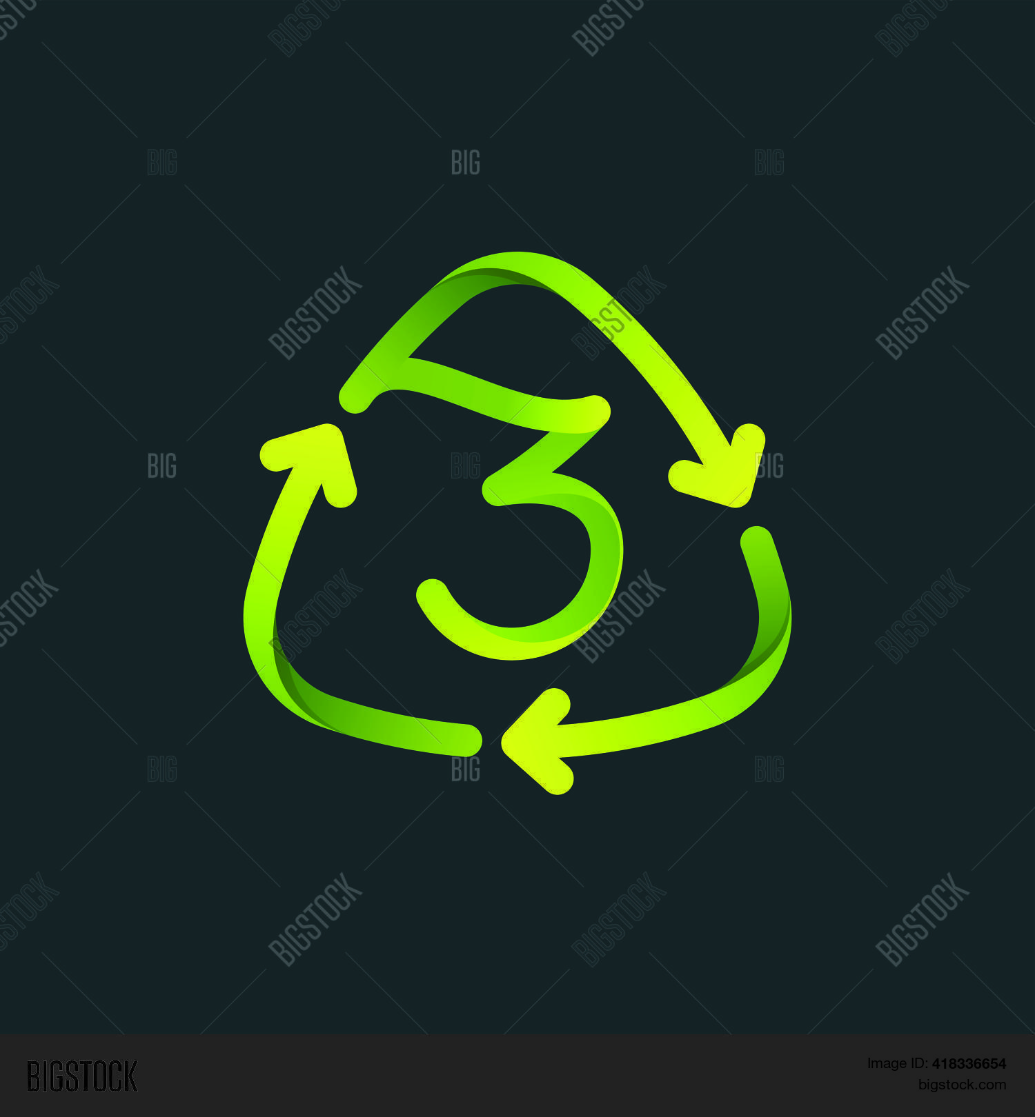 Recycling Symbol Vector & Photo (Free Trial) | Bigstock