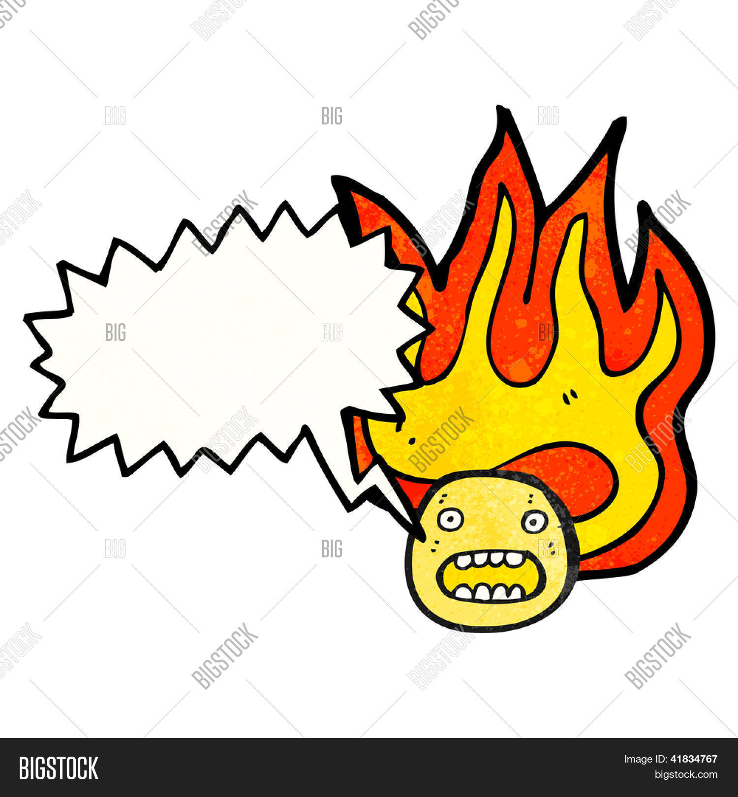 Cartoon Flaming Vector & Photo (Free Trial) | Bigstock