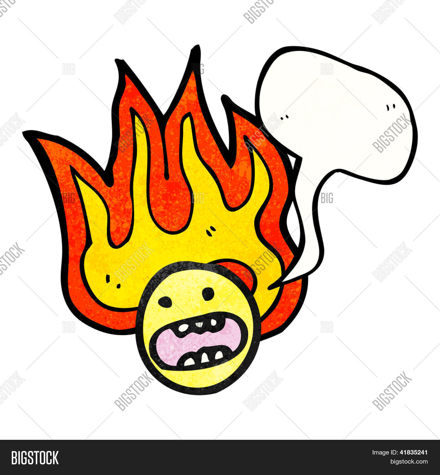 Easy How To Draw A Flaming Smiley Face Youtube