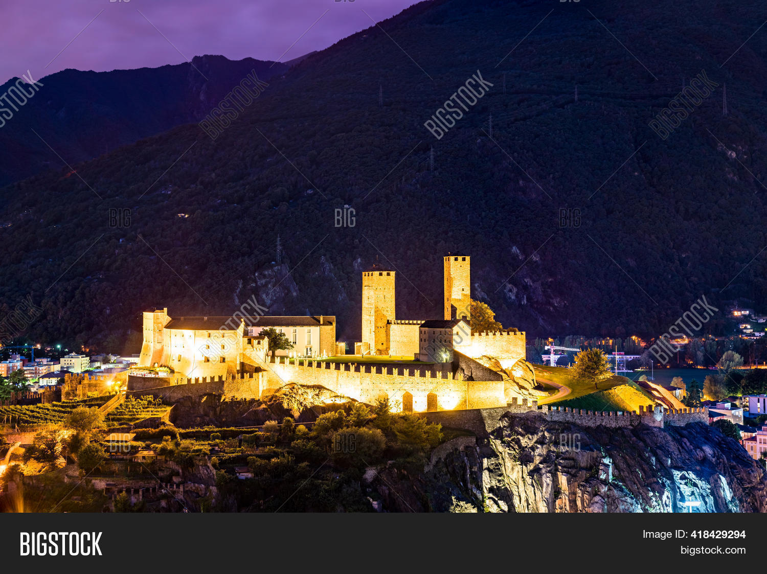 Castelgrande Castle Image & Photo (Free Trial) | Bigstock