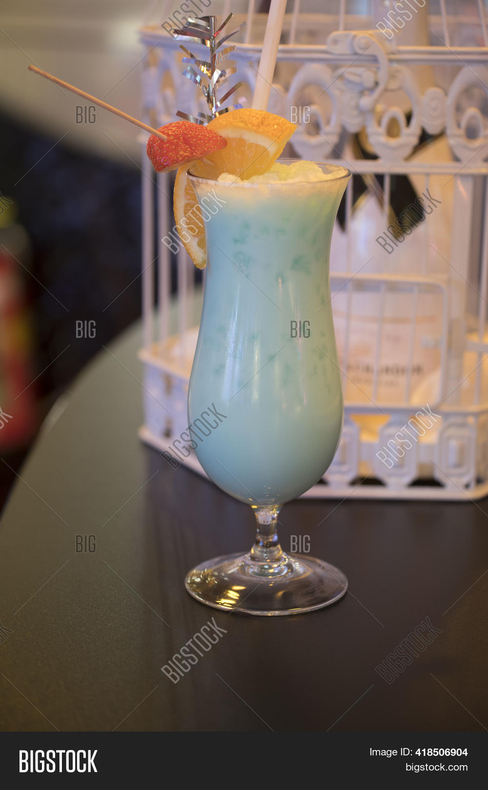 Cocktail Glass Straw Image & Photo (Free Trial) | Bigstock