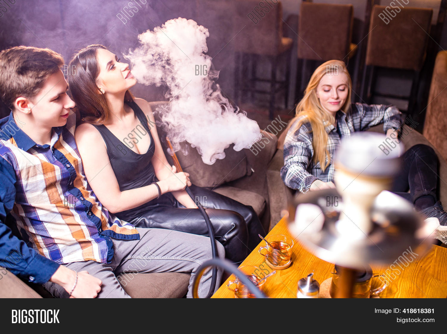 Friends Party Hookah Image & Photo (Free Trial) | Bigstock