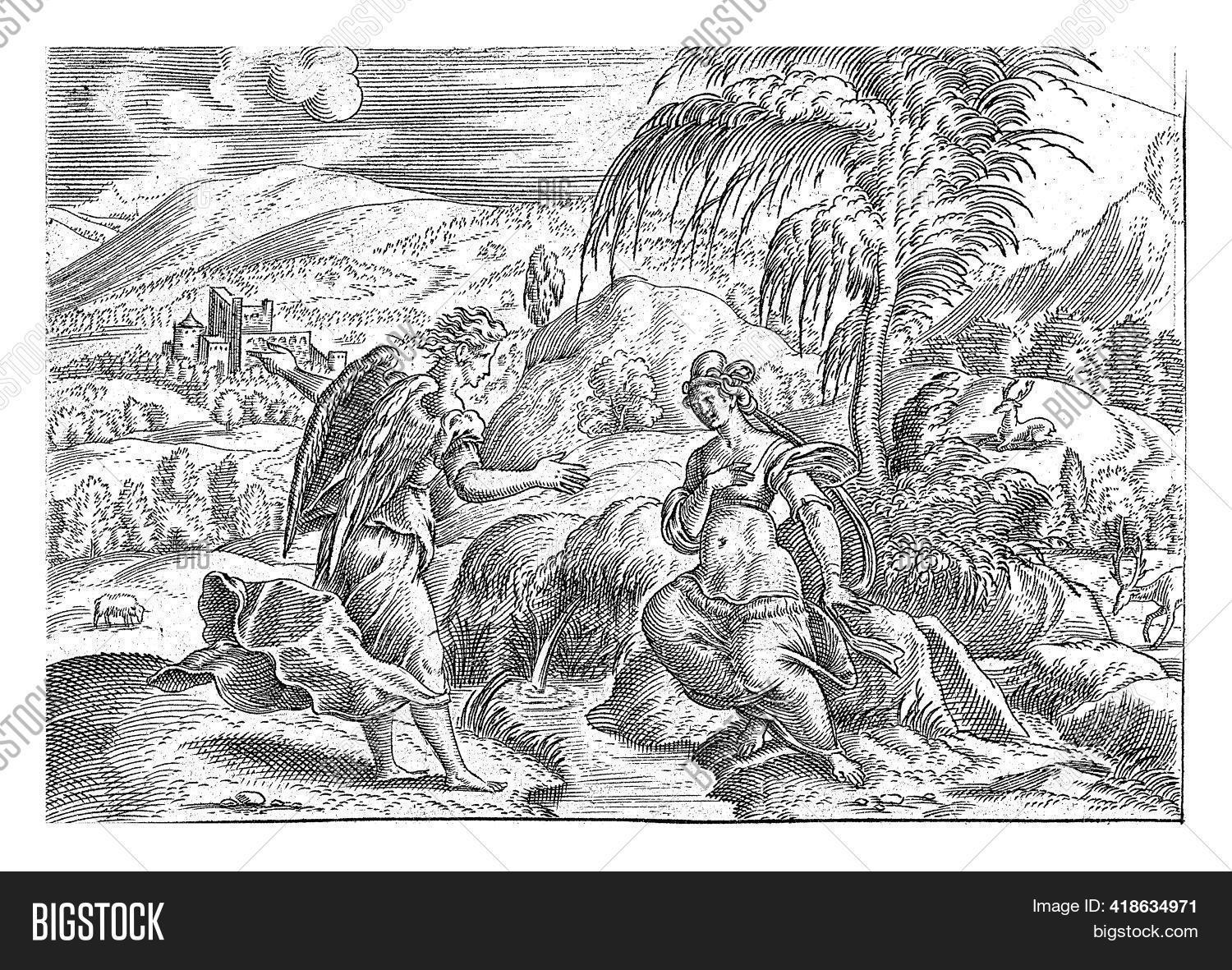 Angel Finds Hagar Well Image & Photo (Free Trial) | Bigstock