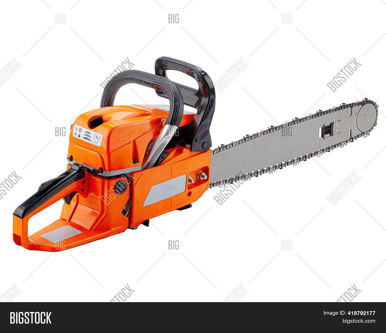 Chainsaw Isolated On Image & Photo (Free Trial) | Bigstock