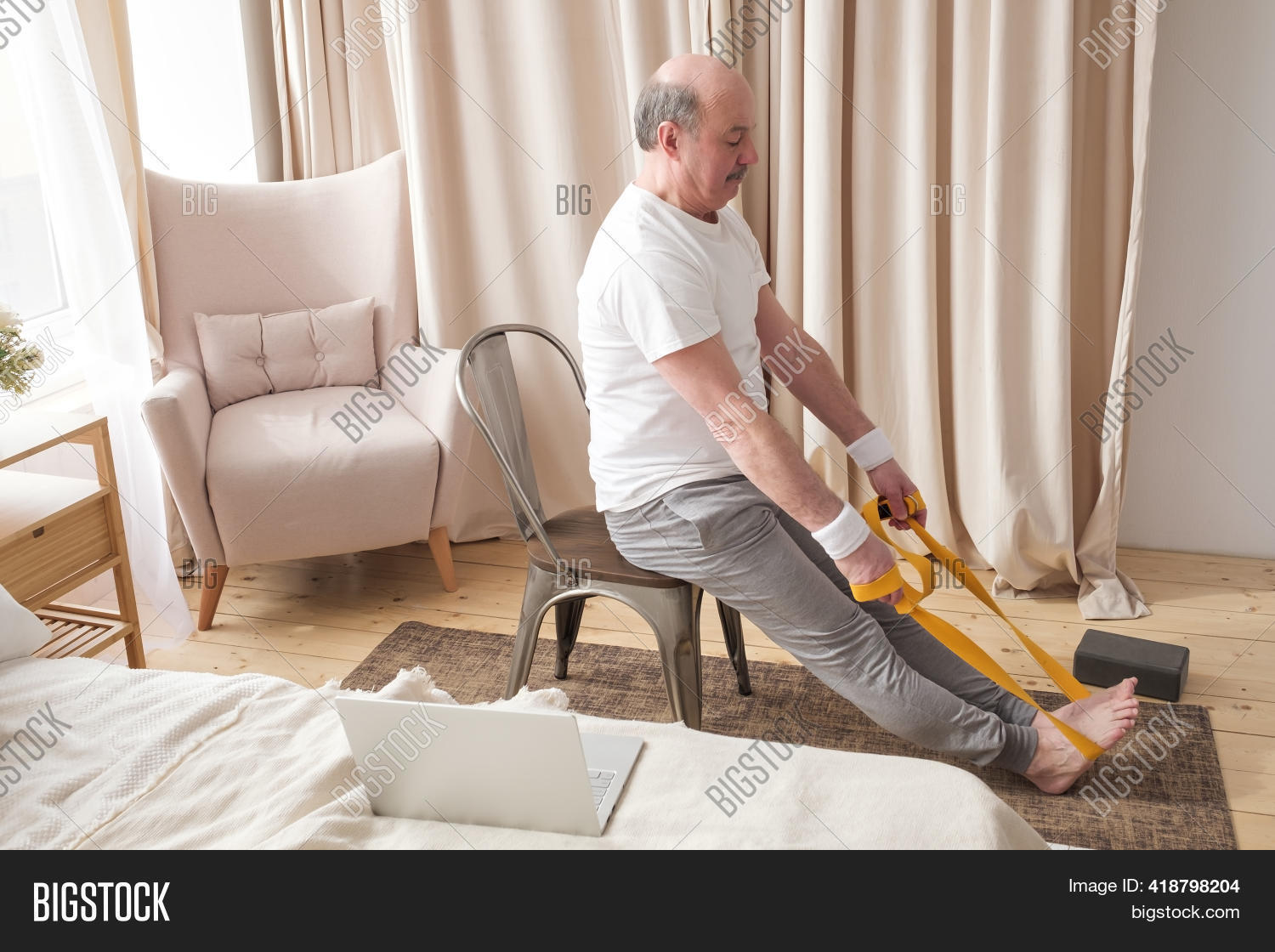 Man Sitting On Chair Image & Photo (Free Trial) | Bigstock