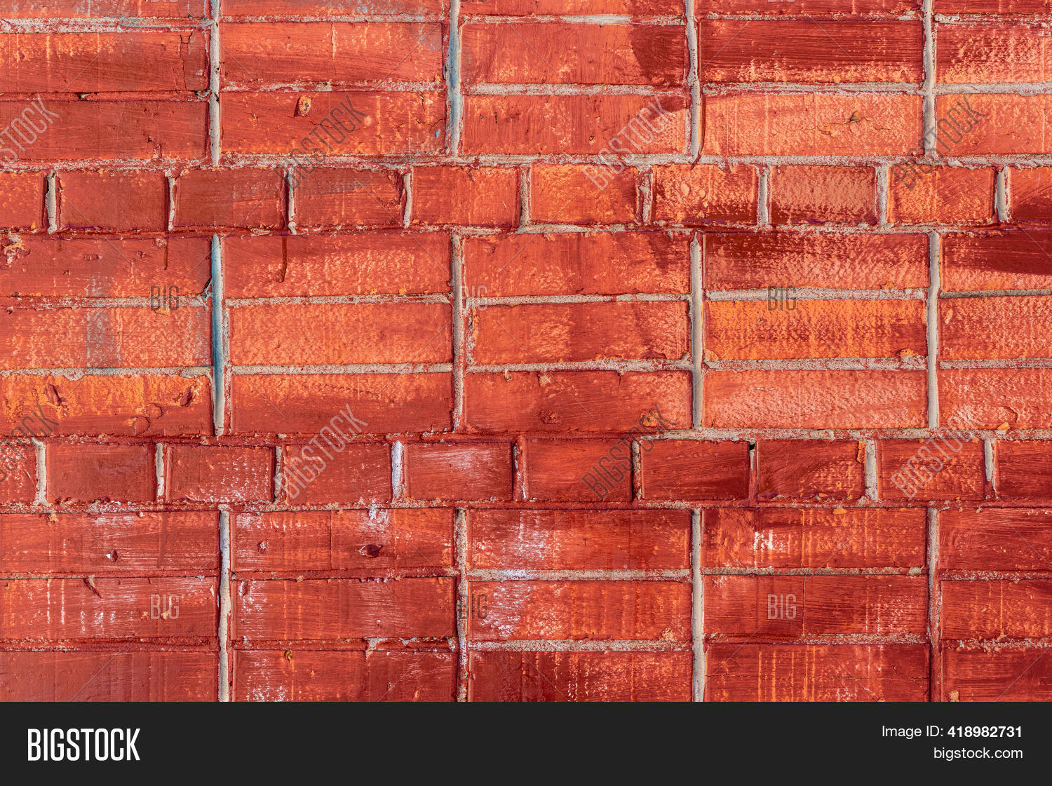Bright Red Brick Wall Image & Photo (Free Trial) | Bigstock