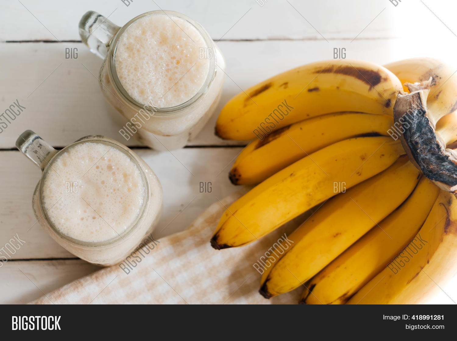 Top View Banana Lassi Image & Photo (Free Trial) | Bigstock
