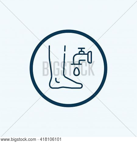 Washing Feet Icon. Vector & Photo (Free Trial) | Bigstock