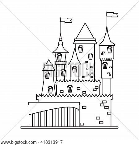 Castle Tower Vector Vector & Photo (Free Trial) | Bigstock