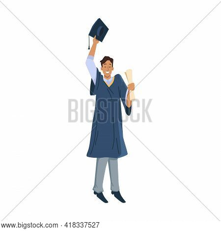 Happy Man Graduated Vector & Photo (Free Trial) | Bigstock