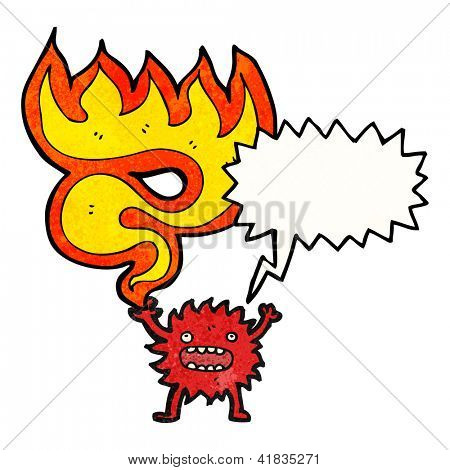 Cartoon Fire Monster Vector & Photo (Free Trial) | Bigstock