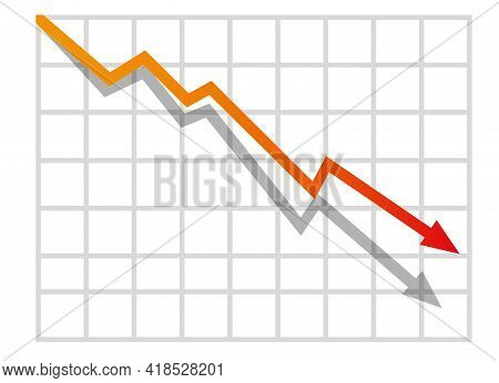 Graph Decrease Report Vector & Photo (Free Trial) | Bigstock