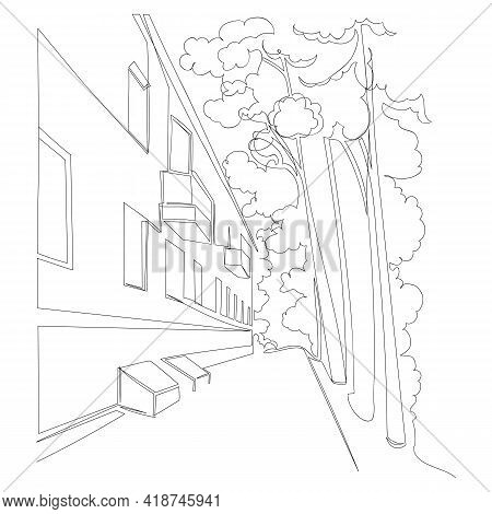 Country Town. Vector Vector & Photo (Free Trial) | Bigstock