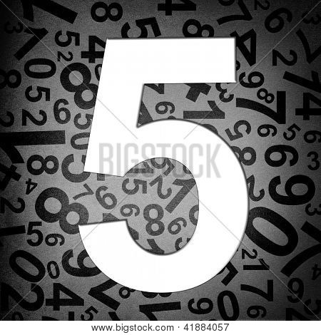 Number Five On Fabric Image & Photo (Free Trial) | Bigstock