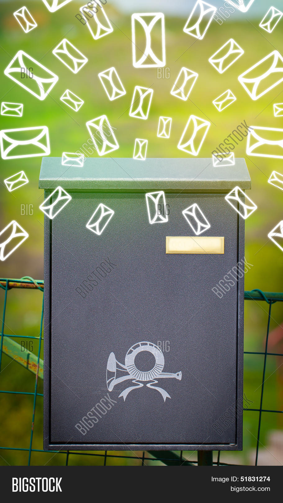 Mailbox Letter Icons Image & Photo (Free Trial) | Bigstock